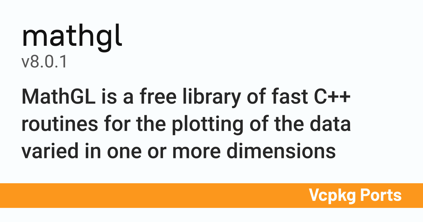 mathgl v8.0.1 - Vcpkg Ports