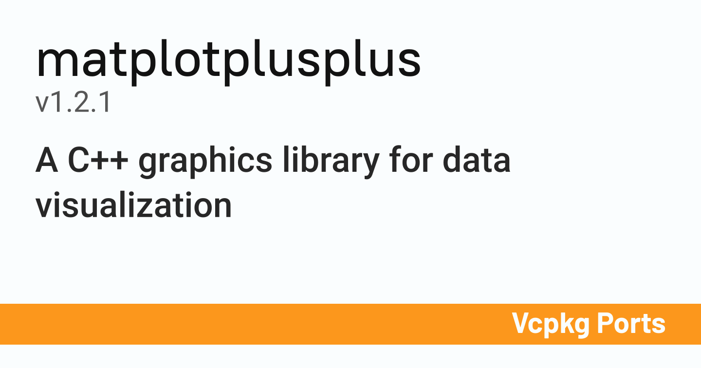 matplotplusplus v1.2.1 - Vcpkg Ports