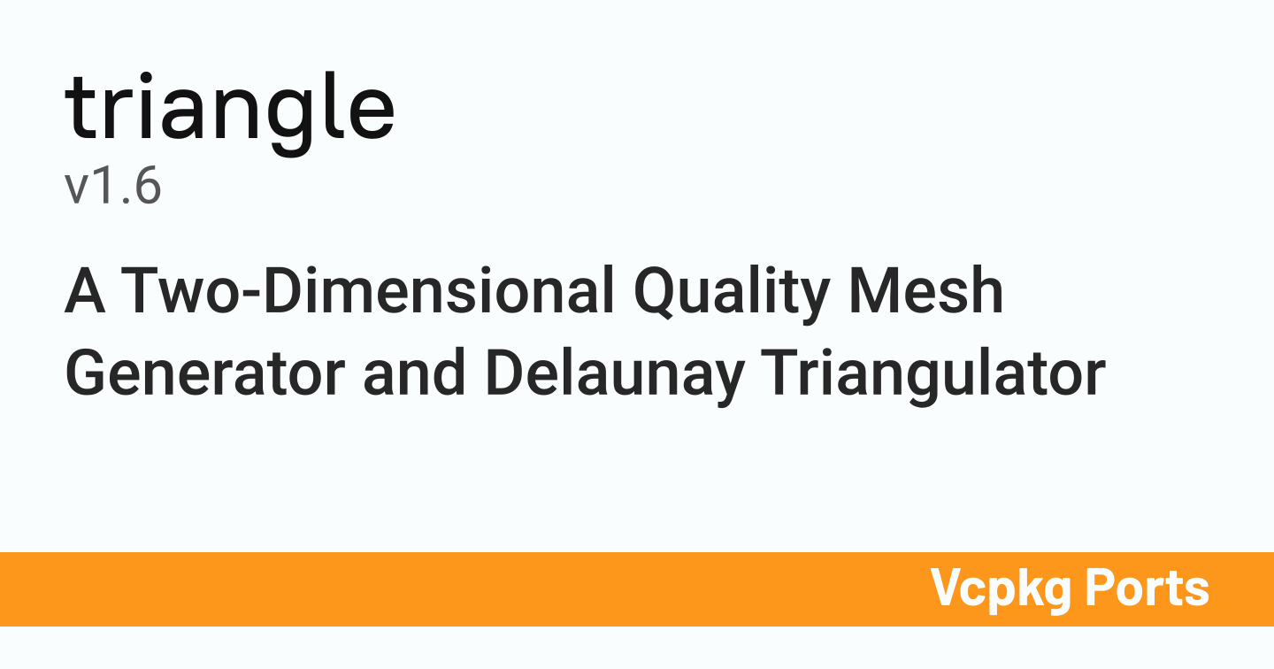 triangle v1.6 - Vcpkg Ports